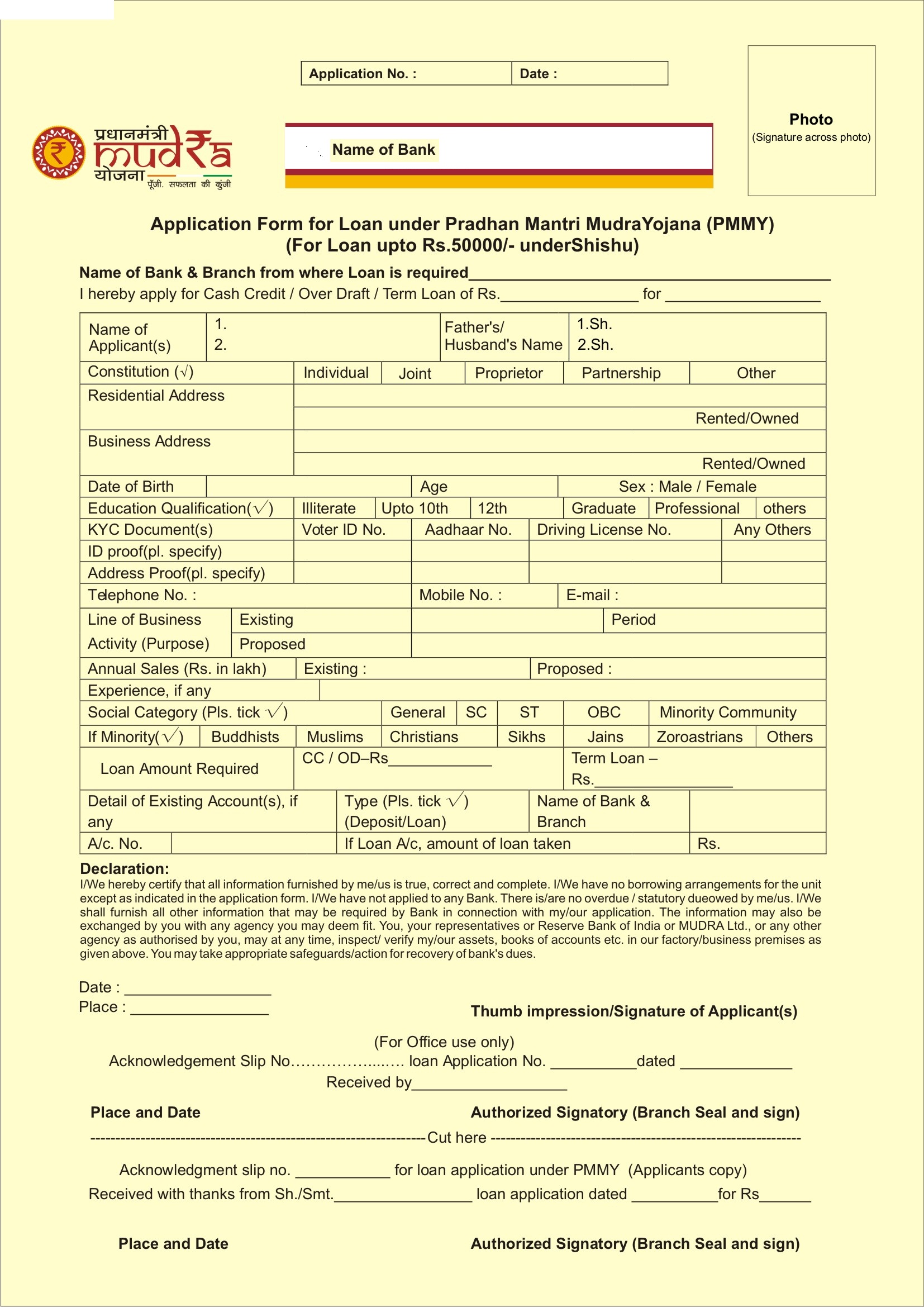 Application Forms